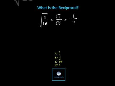 Find the Reciprocal of a Square root of a Fraction