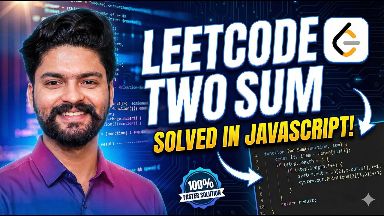 Two Sum | 100% FASTER JavaScript Solution Explained | DSA Interview Prep