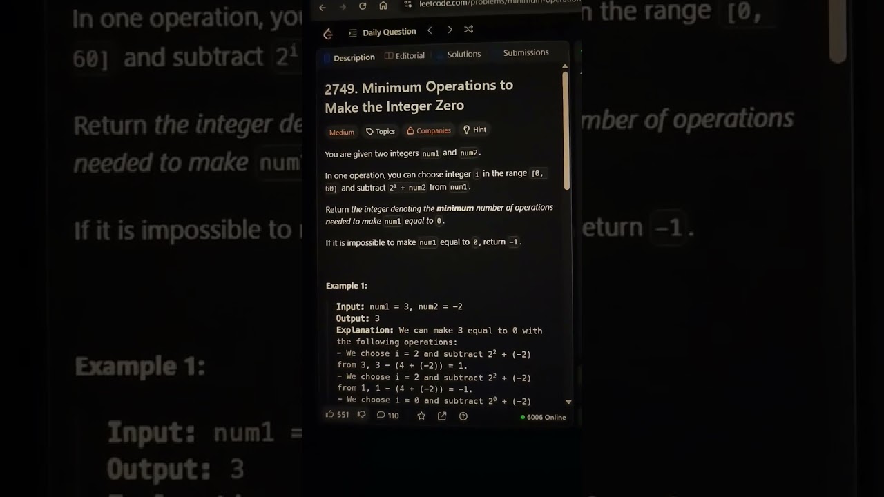 Today Leetcode 2749 Solution | Java, C++, Python | Daily Coding Motivation #shorts#india#programming