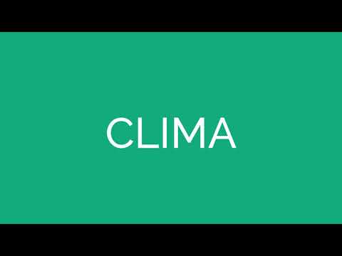 How To Say Weather In Spanish