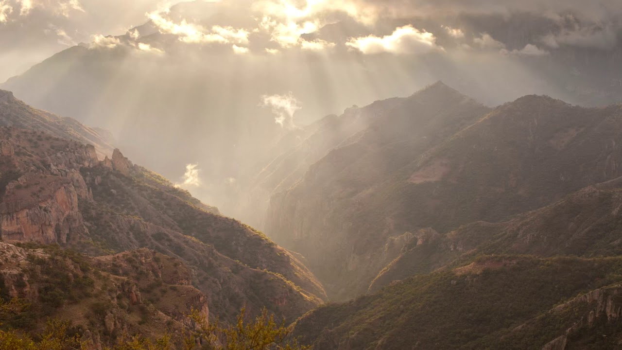 Sun Rays Passing Through Clouds Timelapse - Video Clip