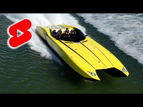 Lamborghini Boat Raging Bull Fly By #shorts