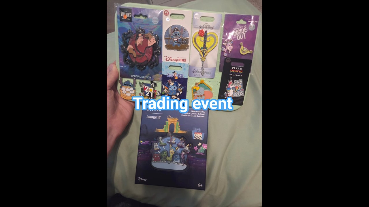 Figment guy pin trading event! #pintrading #disneypins #stitchpins #pintradingevent #insideoutpins