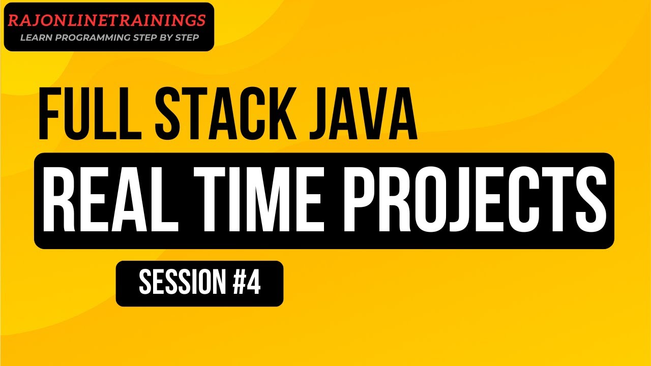 Full Stack Java Real-Time Projects | Apache Maven Tool | Session #4