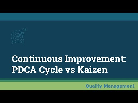 Continuous Improvement: PDCA Cycle vs Kaizen