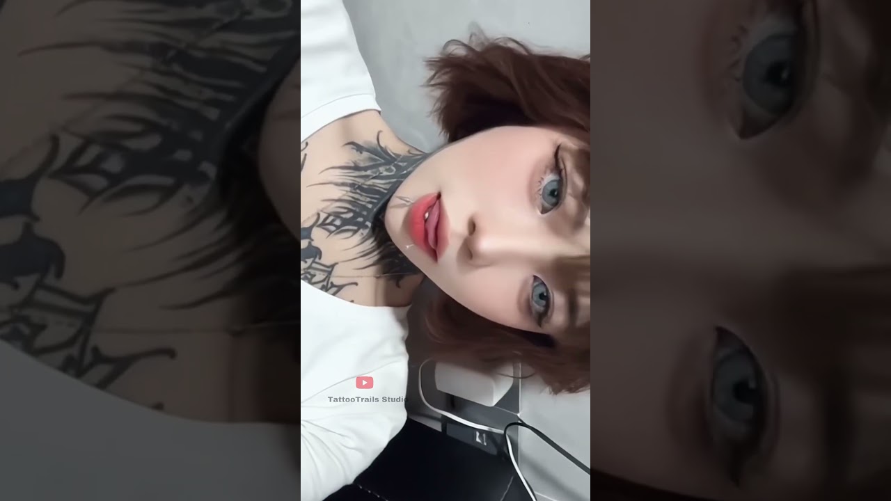 Sparkling Smile & Stunning Ink: My Lip Piercing & Full Body Tattoo Reveal! #piercings #girltattoo