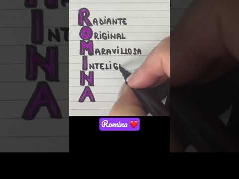 Significado del nombre ROMINA #nombre #significado #romina