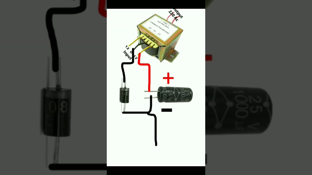 #12v#dc#half#wave#bridge#rectifier #circuit #diagram #bass #dubstep #beats #popular
