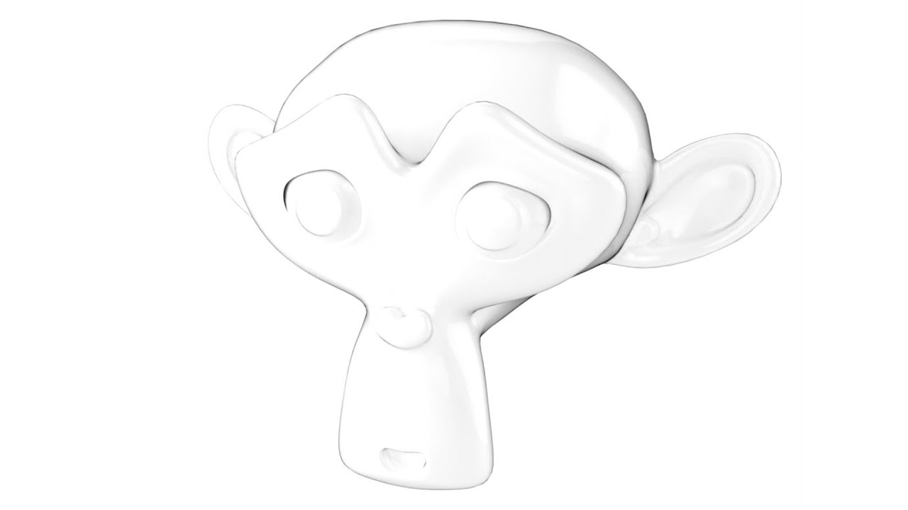 How to render white objects on white background