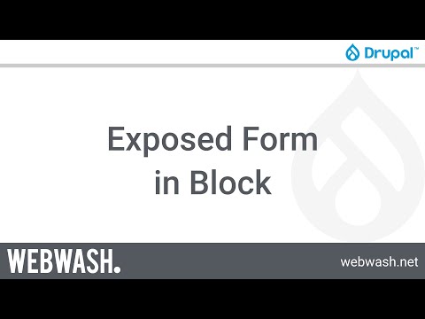 Getting Started with Views, 5.4 - Exposed Form in Block