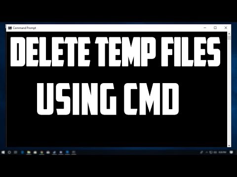 How To Delete Temporary Files Using CMD