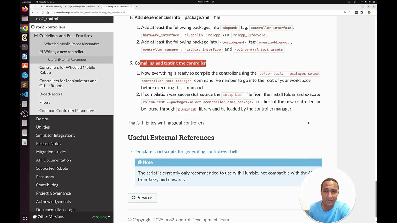 From Python Prototype to ROS 2 Control Plugin