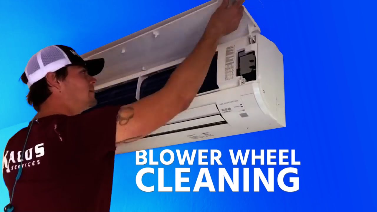 Highwall Ductless Blower Wheel Cleaning