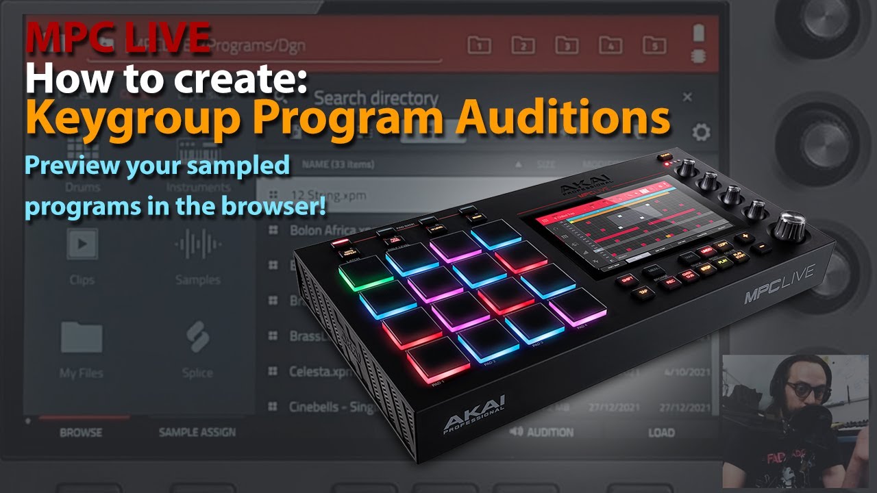 MPC Live: How to Create Keygroup Program Previews/Auditions
