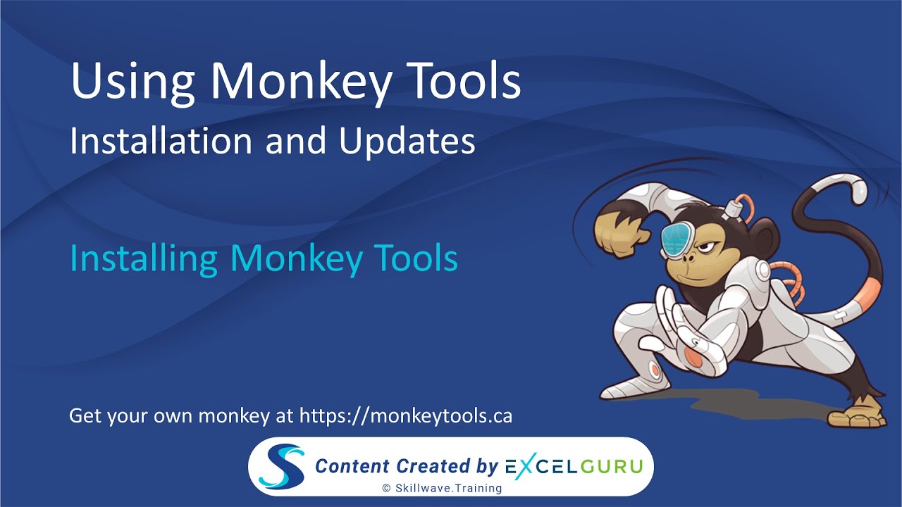 Using Monkey Tools - Key Background - Installing Monkey Tools