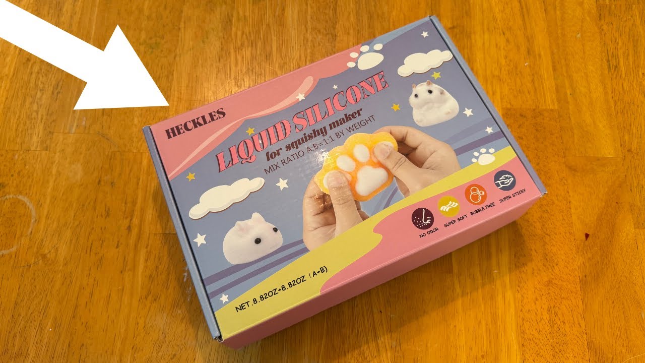 DIY Taba #Squishy Making Kit, 18oz Squishy Molds #Silicone, Liquid Silicone 1:1 AB Ratio Epoxy Resin