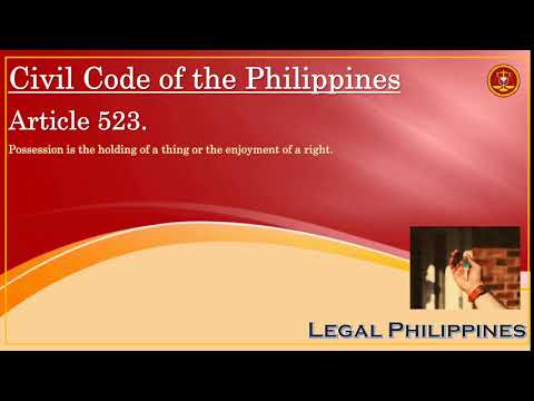 What Is Possession In Property? | Possession Meaning | Possession Defined | Civil Code Article 523