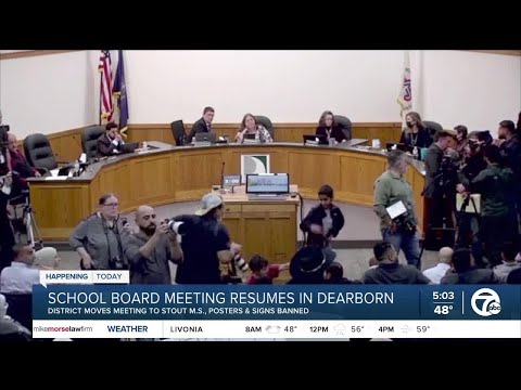 Board of education resumes in Dearborn