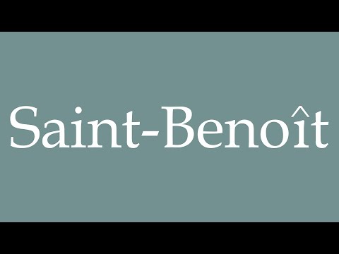 How to Pronounce ''Saint-Benoît'' Correctly in French
