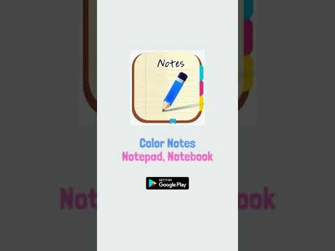 Create Colorful Personal Notes π Color Notes, Notepad, Notebook App β
Make to-do list with Notepad