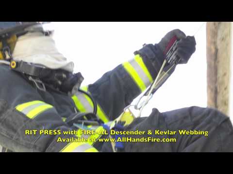 RIT PRESS Firefighter Escape System with Kevlar Webbing and FIRE-AL
