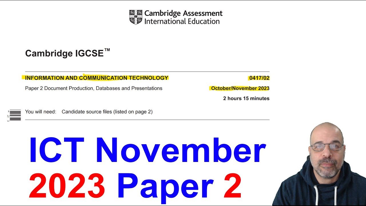 2023 November Paper 2, Cambridge 0417 ICT [IGCSE]