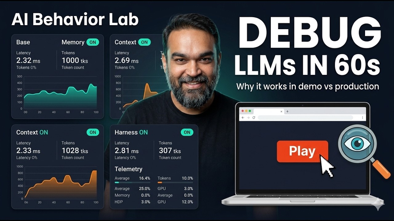Side‑by‑Side LLM Debugging: Memory vs Context vs Tools (Demo)