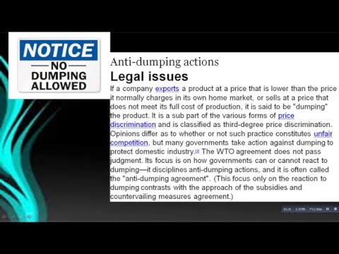 What Is Anti Dumping