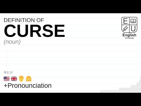 CURSE meaning, definition & pronunciation | What is CURSE? | How to say CURSE