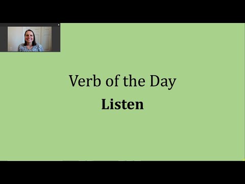 Verb of the Day - Listen