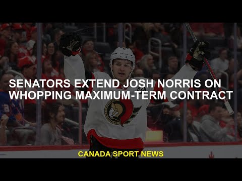 Senators extend Josh Norris to a maximum term contract