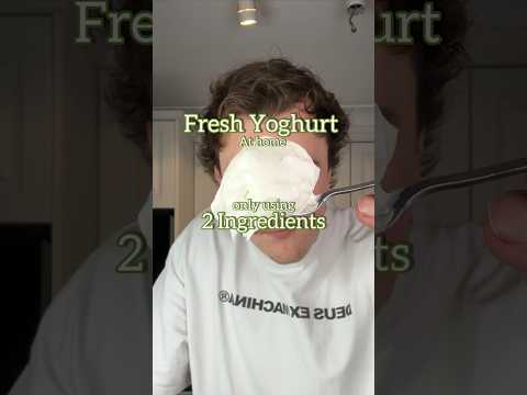 2 Ingredient GREEK YOGHURT at home #yoghurt #2ingredients
