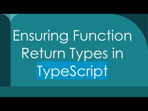 Ensuring Function Return Types in TypeScript