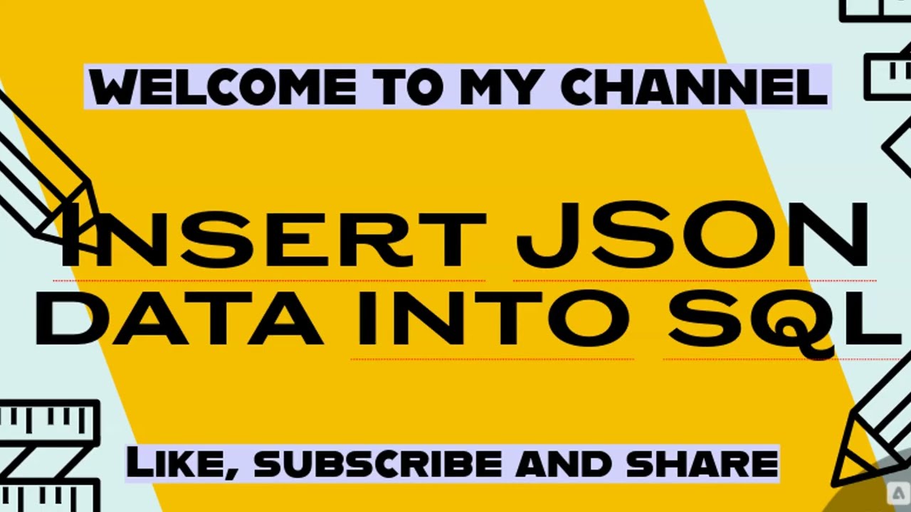 Insert Json Data in SQL Server