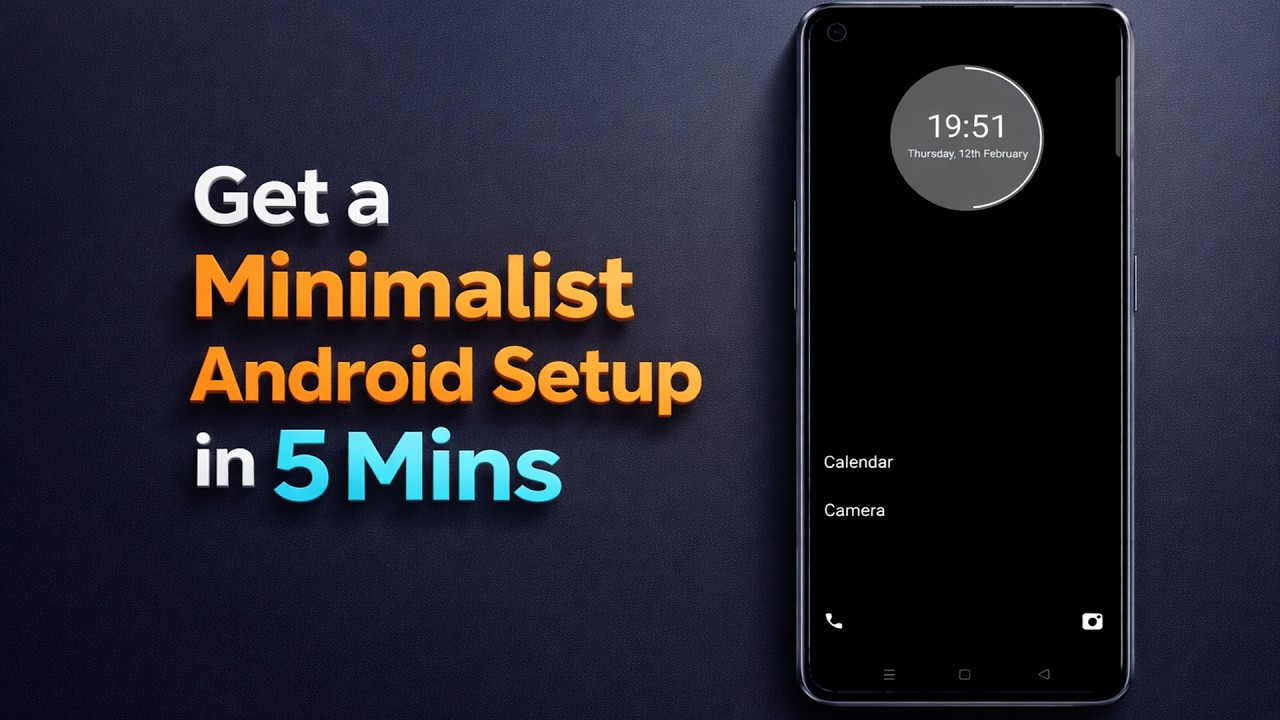 Finally! 🤯 Get a Minimalist Android Setup in 5 Mins (No Distractions!)