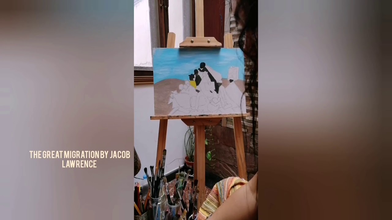 Jacob Lawrence The Great Migration Painting Tutorials.