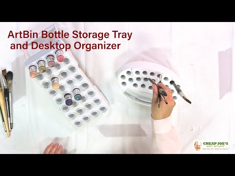 Cheap Joe's 2 Minute Art Tips - ArtBin Bottle Storage Tray and Desktop Organizer