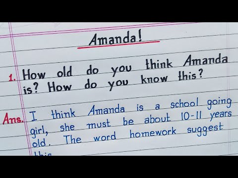 How old do you think Amanda is? How do you know this? || Amanda - Class 10 English Poem || NCERT ||