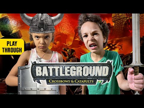 Battleground Crossbows & Catapults Unboxing and Play Through #gameplay