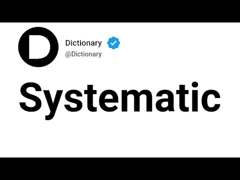 Systematic Meaning In English