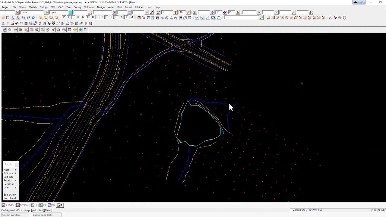 9.8 Graphical Editing: Getting Started for Surveying (12d Model 14)
