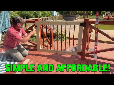 Easy to Build DIY Deck Gate for Pool Safety
