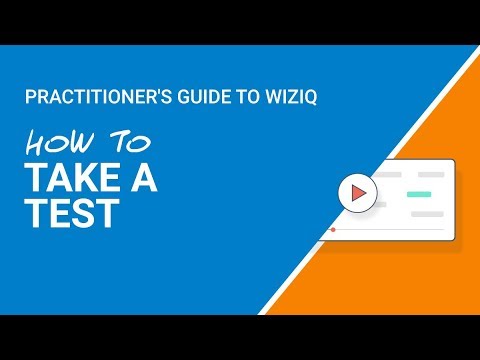 Help Guide: How to Take a Test