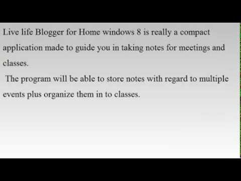 Live Blogger for Windows 8