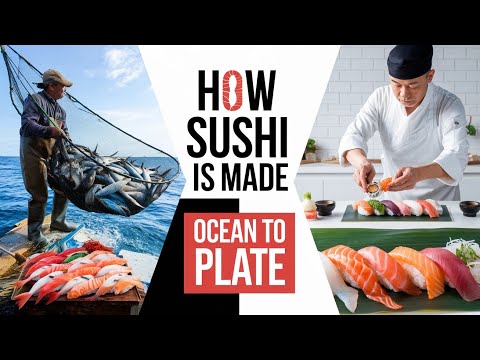 How Sushi is Made 🍣 | From Ocean Waves to Your Plate!