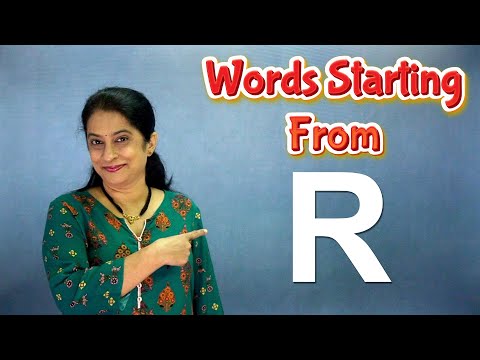 Words Starting with R | Flash Cards Words Starting From r | Learn English Words | Pebbles Learning