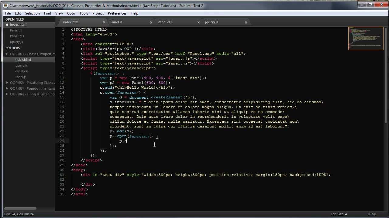 DeveloperMonkey Tutorials: JavaScript OOP #1