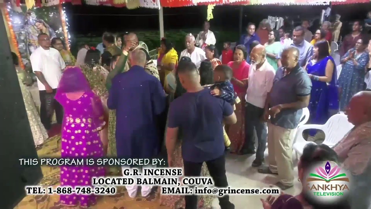 Dave & Indra Ramlogan & Family  - Final Night Hari Katha Officiating Shripad Sudarsan Das