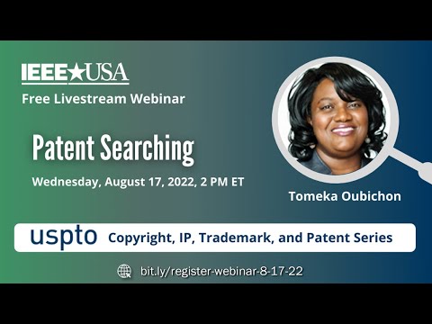 Livestream Webinar: Patent Searching (USPTO Series)
