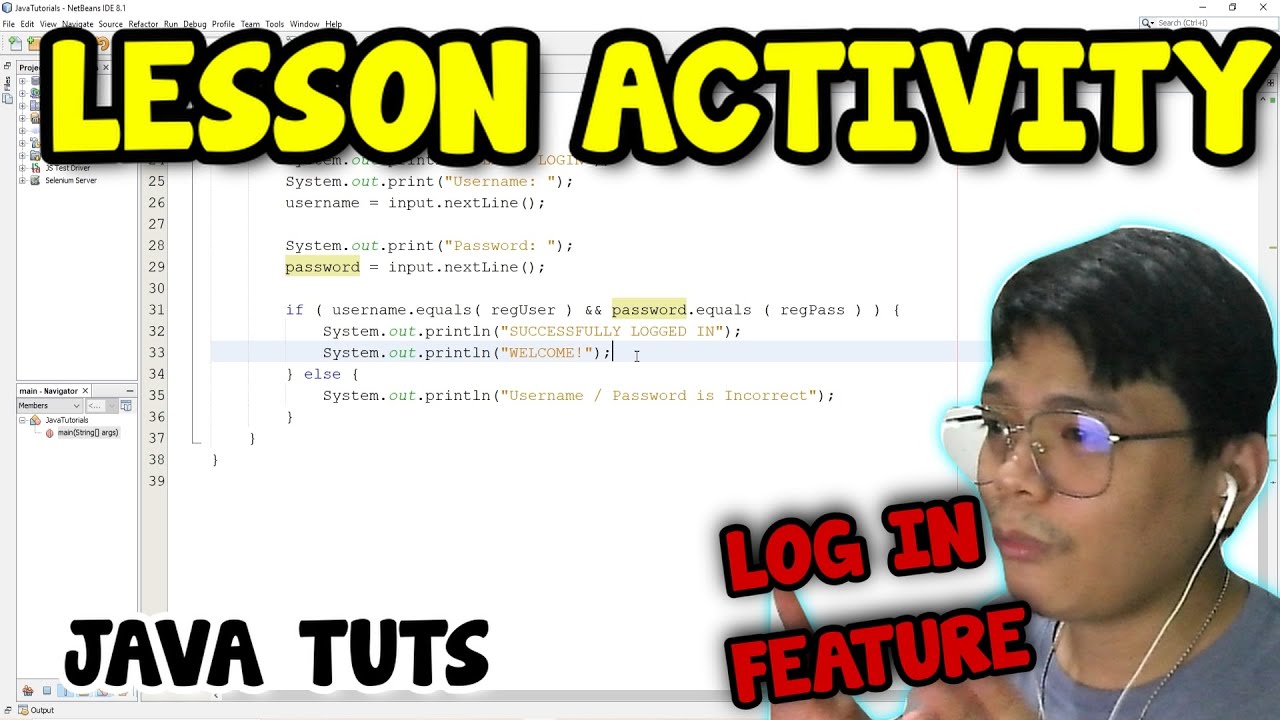 07 Basic Java Tutorial - 1st Activity - Simple Login Feature